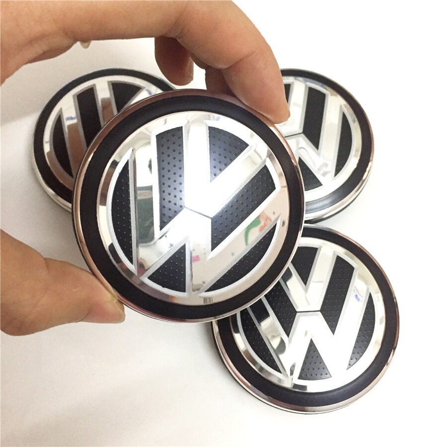 4PCS & 65mm VW Emblems Car Wheel Center Cap Covers Hubcaps Car Rims For ...
