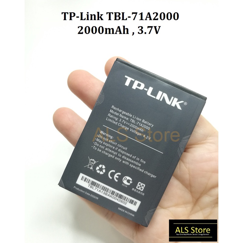 Battery TP-Link M5250 M5350 M7200 M7300 M7350 TL-TR761 TL-TR861 Wifi Router - TBL-71A2000 / TBL ...