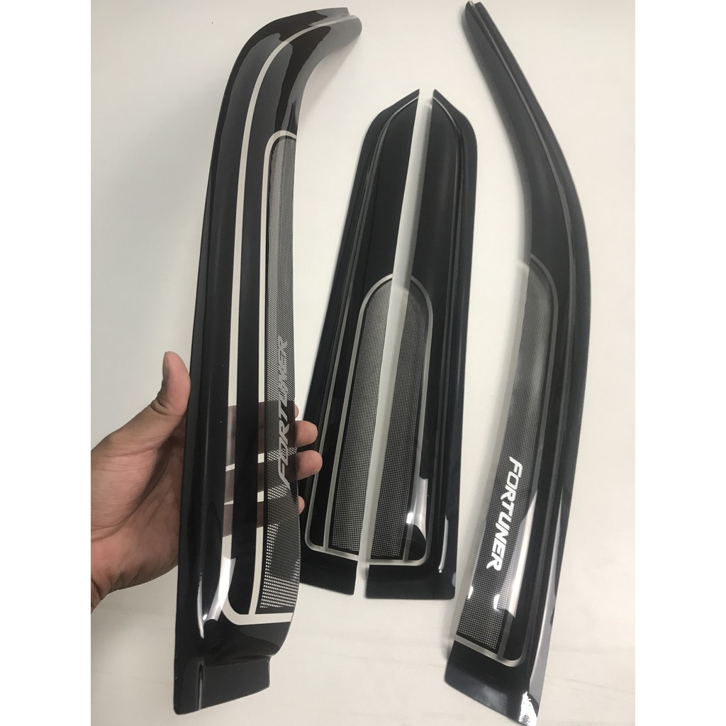 Toyota Fortuner 2016 2017 2018 2019 2020 2021 2022 2023 VG D - Rain Visor Sun Deflector Gutter ...