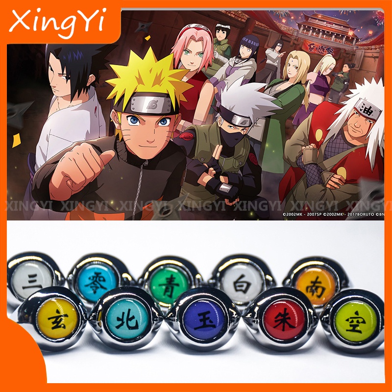 10 Style Japan Anime Naruto Cosplay Rings Akatsuki Scorpion Payne ...