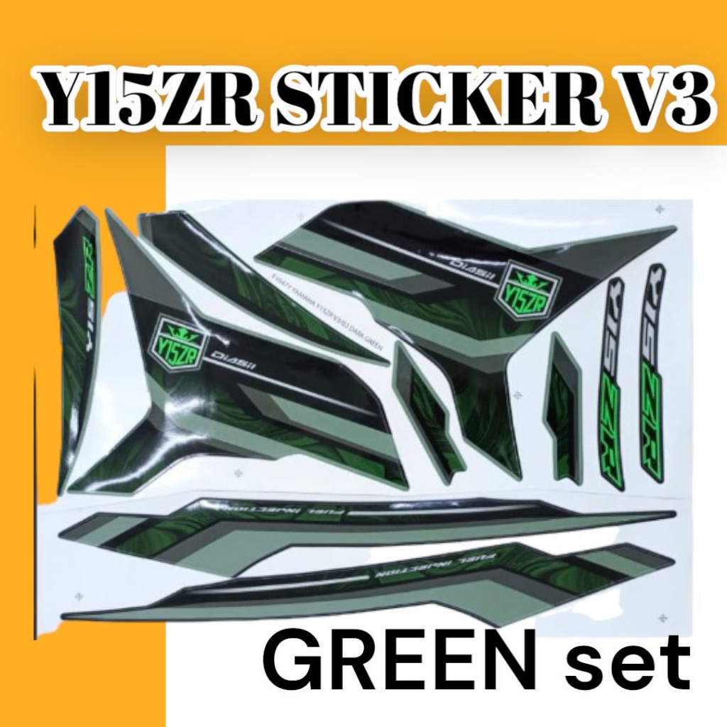 V3 YSUKU Body Sticker Rc Design / Cover Set Sticker / Y15ZR V1 V2 ...
