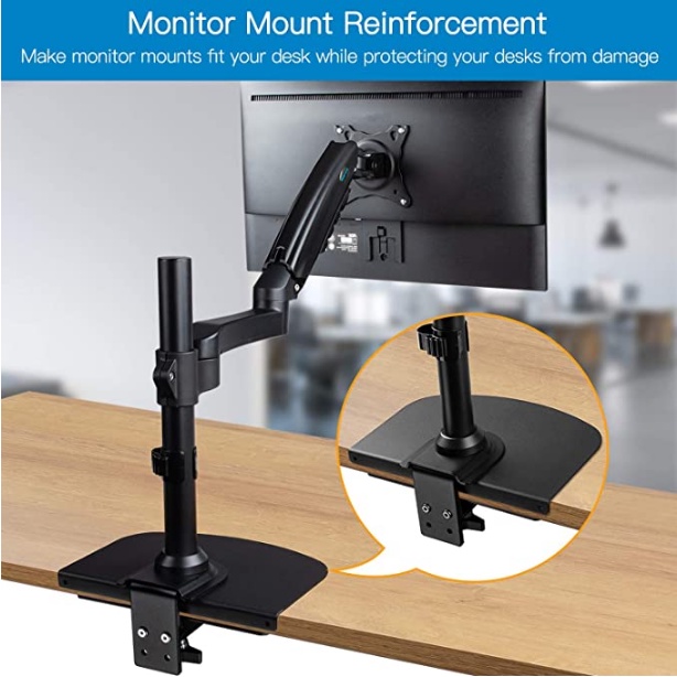 Monitor Arm Reinforcement Bracket, Reinforcement Plate, Mount Plate for ...