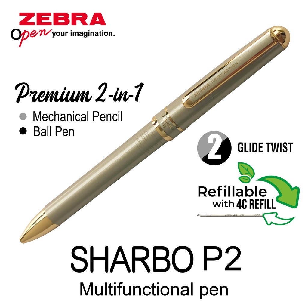 Zebra Sharbo P2 Multi-Functional Ball Pen | Shopee Malaysia