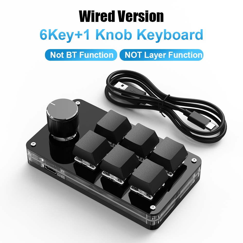 Programming Macro Custom Knob Keyboard Rgb 3 Key Copy Paste Mini Button Photoshop Gaming Keypad 0999