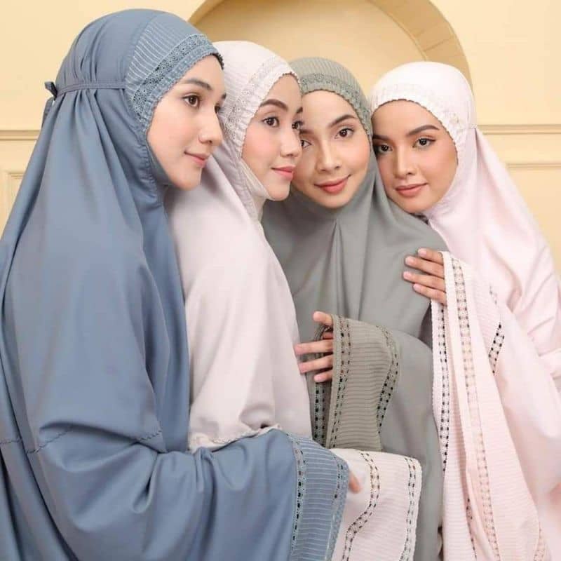 Telekung Sulam Rumi Cotton 2022 | Shopee Malaysia