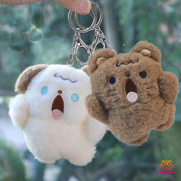 Screaming Puppy Cat Plush Pendant Animal Doll Cute Cartoon Doll ...