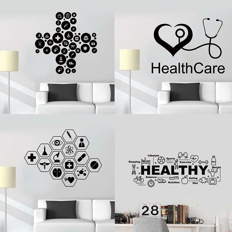 Health Care Clinic Medical Center Hospital Doctor Wall Sticker Vinyl ...