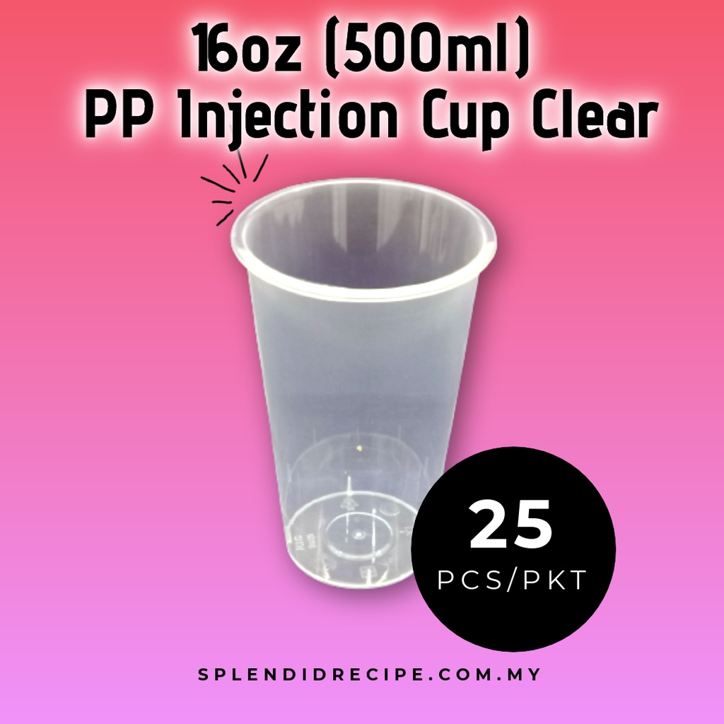 16oz /22oz PP Injection Cup (25 pcs) / BOBA TEA CUP/ BUBBLE TEA CUP ...