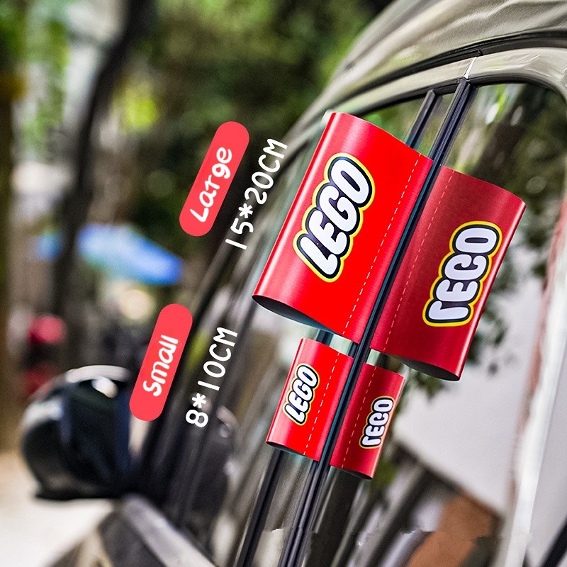 Car/Motorcycle Wash Label Lego Trunk Door Tailgate Creative Unique ...