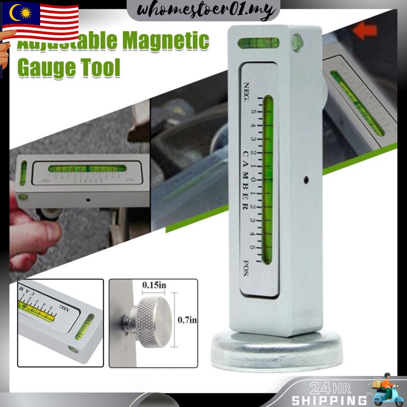 🇲🇾READY🇲🇾 Universal Car Magnetic Gauge Tool Camber Water Level for ...