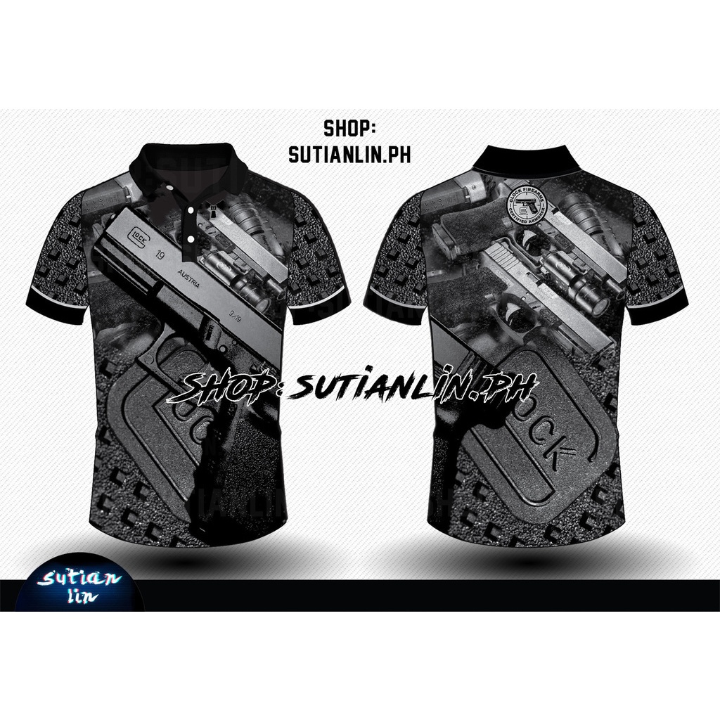TACTICAL GLOCK DESIGN POLO SHIRT- Excellent Quality Full Sublimation ...