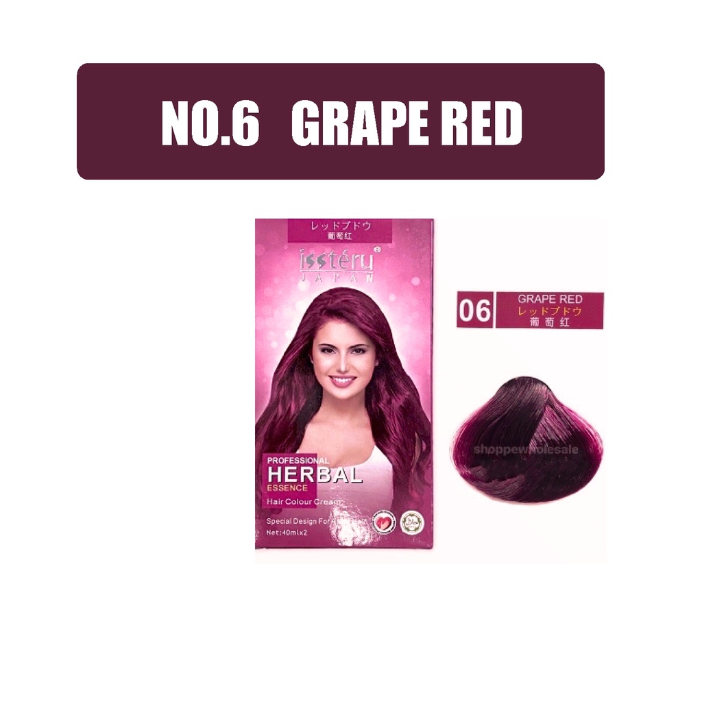 ISSTERU Hair Dye Professional Herbal Essence Japan Hair Colour Cream ...