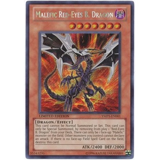 Yugioh - Malefic Red-Eyes B Card. Dragon - YMP1-EN001- Secret Rare ...