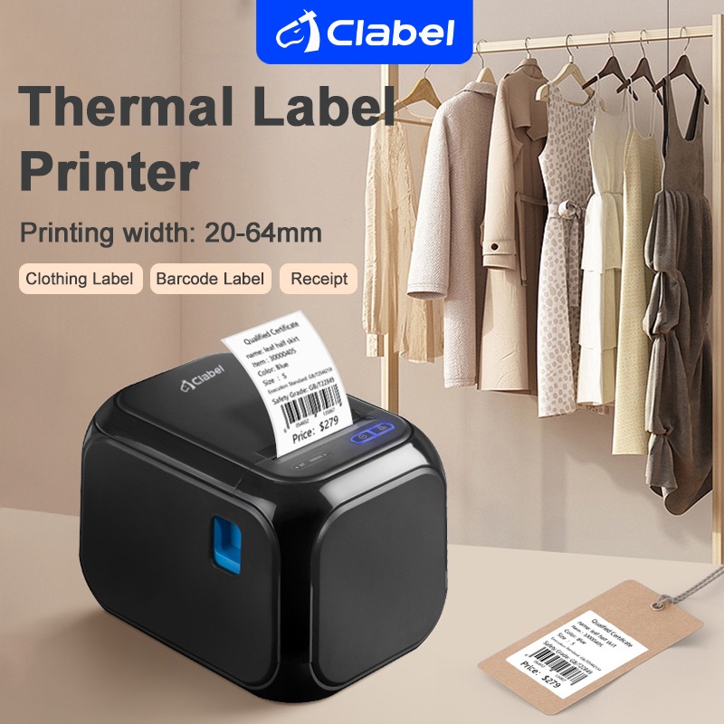 CLABEL Portable Thermal Label Printer 320D/321D Support Receipt Thermal ...