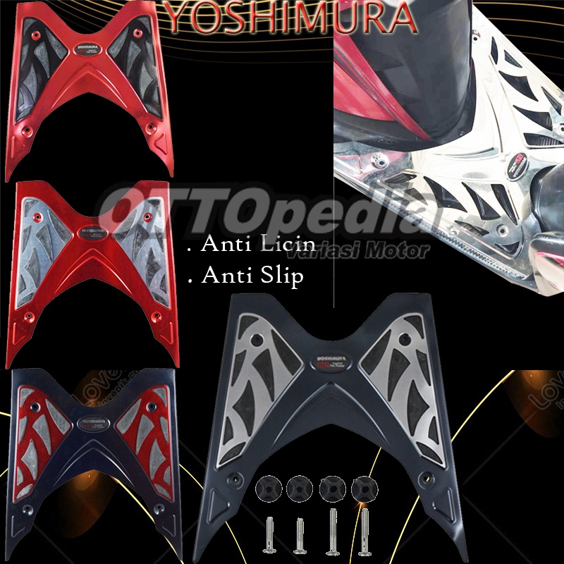 Stainless Bordes Foot Panel Footrest Yoshimura Mio Soul 110 Karbu ...