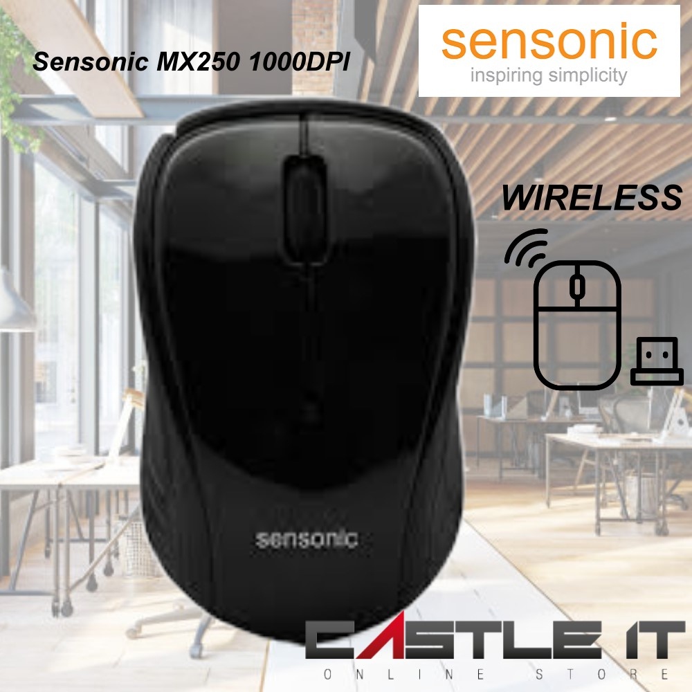 Sensonic MX250 Wireless Mouse Optical 1000DPI Cordless / MX450 1600DPI ...