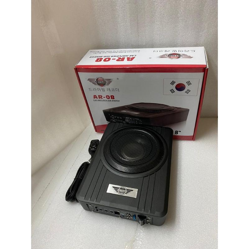 Car UnderSeat Super Slim Active Subwoofer Built In Amplifier sky navi ...