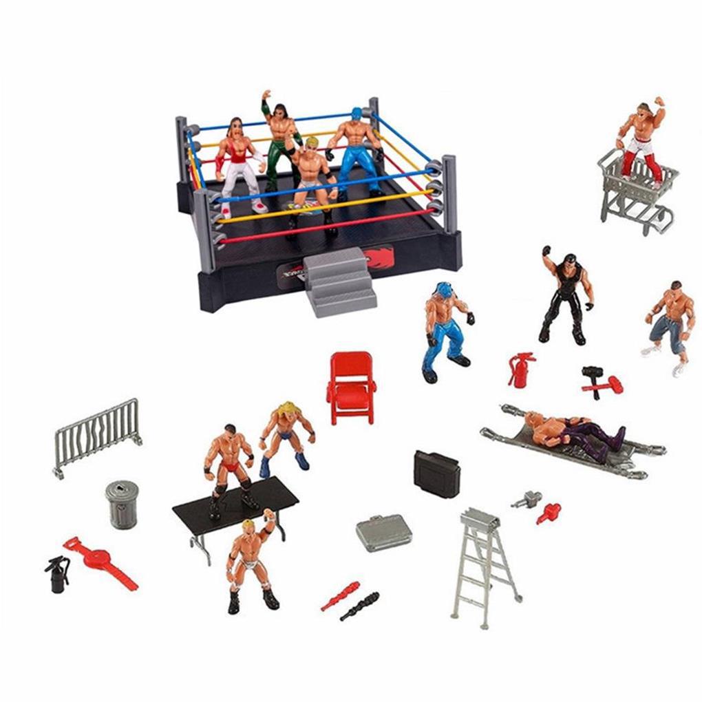 【Biho】Fighting Toys Small Wrestler Warrior Toys Portable Wear-resistant ...