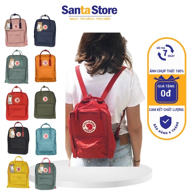 Kanken women's mini backpack, high-end fashion, multi-colored ...