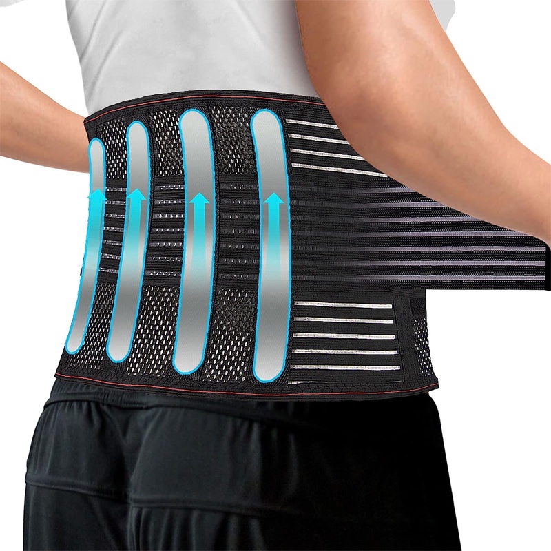 Men Women Waist Trainer Trimmer Belt Adjustable Lumbar Support Lower ...