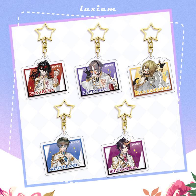 Sam Luxiem Keychain Anime Vtuber Keyring Acrylic Cute Bag Pendant ...