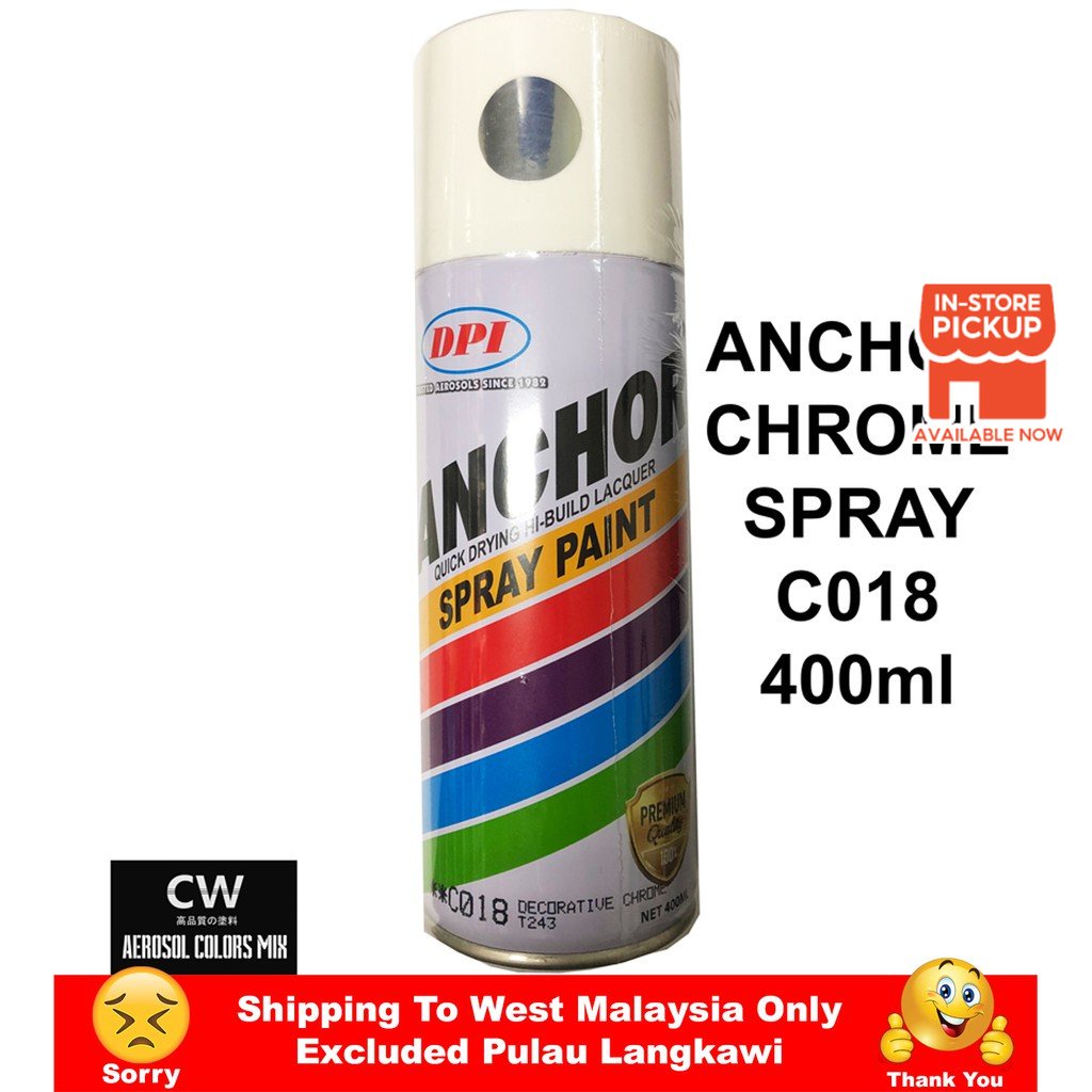 (Clearance) Anchor Chrome C018 Spray 400ml | Shopee Malaysia