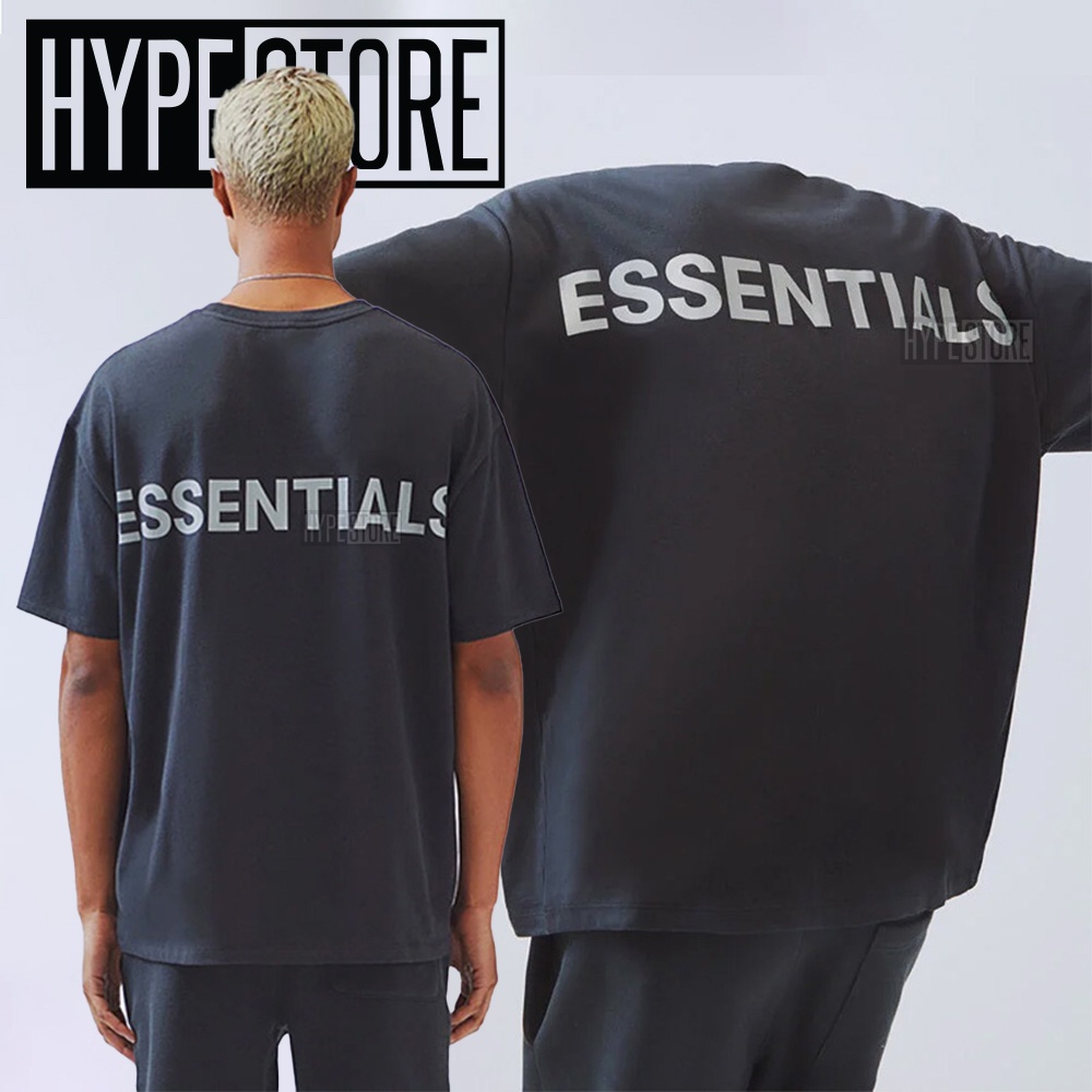 Oversized Reflective Men's T-shirt - ESSENTIALS FOG OV2025 | Shopee ...