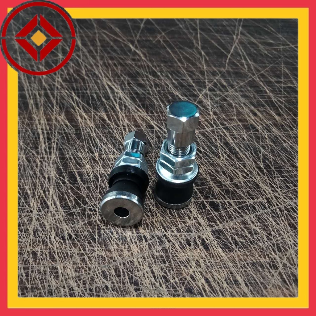 (2 biji) TUBELESS NUT BESI / RUBBER SPORT RIM TUBELESS NUT GETAH ANGIN ...