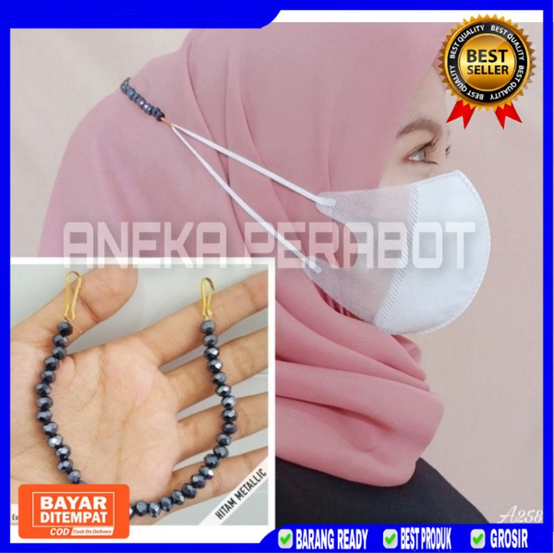 (AP)mask Connector/mask hook/pearl connector/crystal connector | Shopee ...