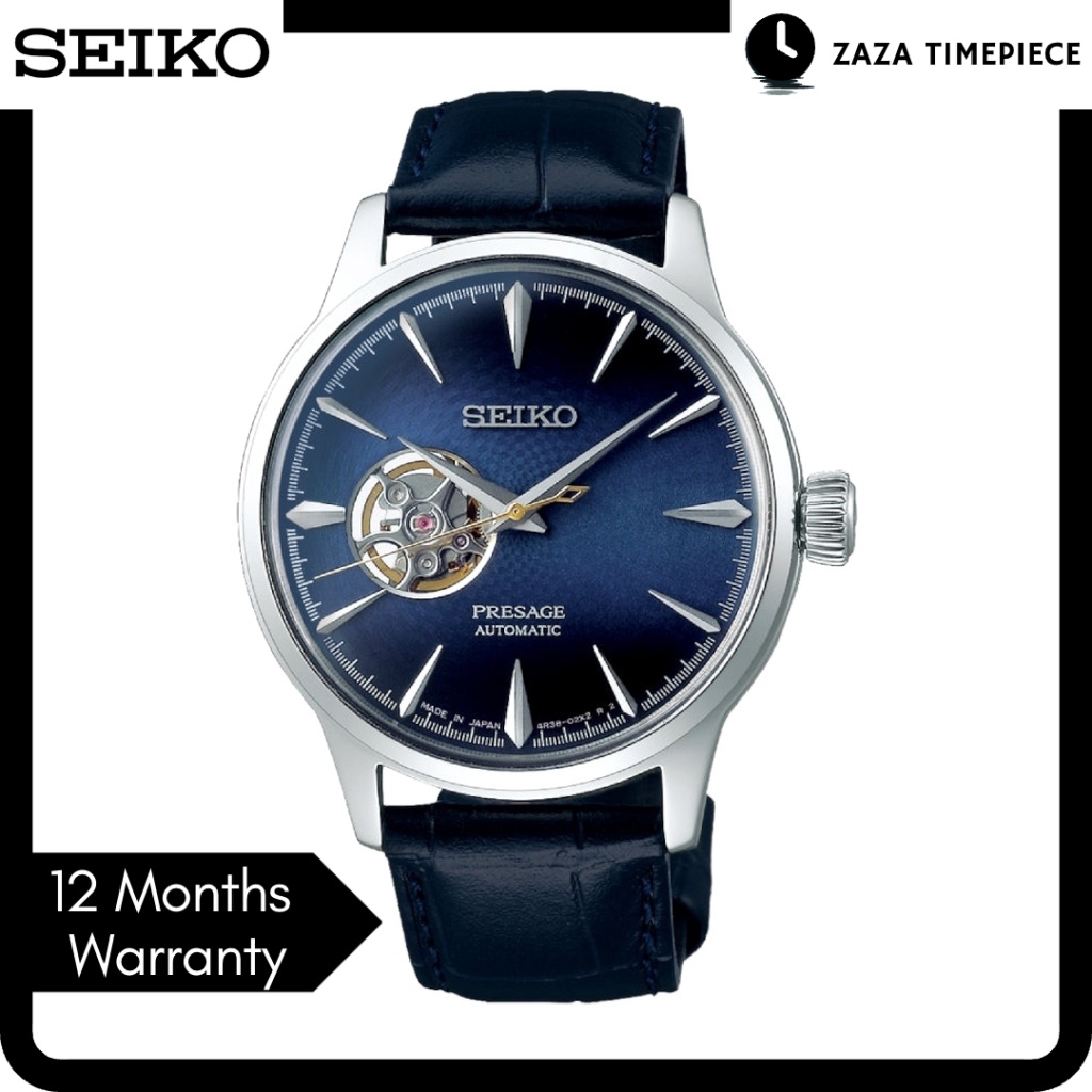 Seiko Presage Cocktail Blue Moon Automatic SSA405J1 SSA405 Open Heart ...