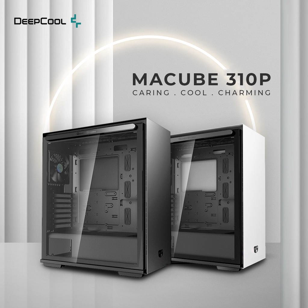 # DeepCool Macube 310P [Black / White] Mid Tower T.G Chassis # | Shopee ...