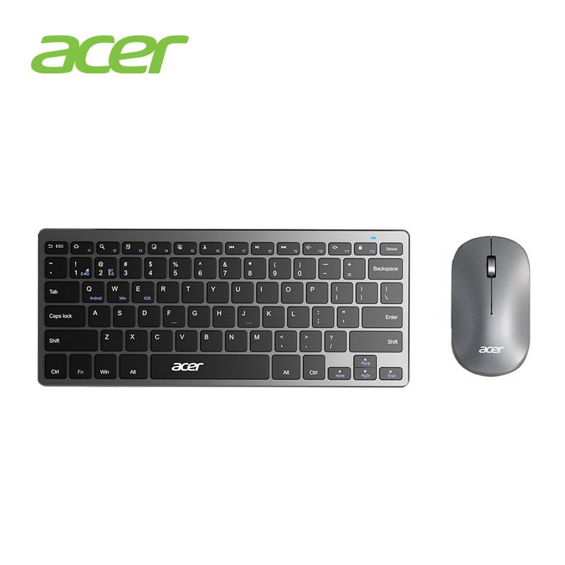 Acer Acer Keyboard Mouse Set Wireless Office Splashproof Computer Km41 2k Black Shopee Malaysia