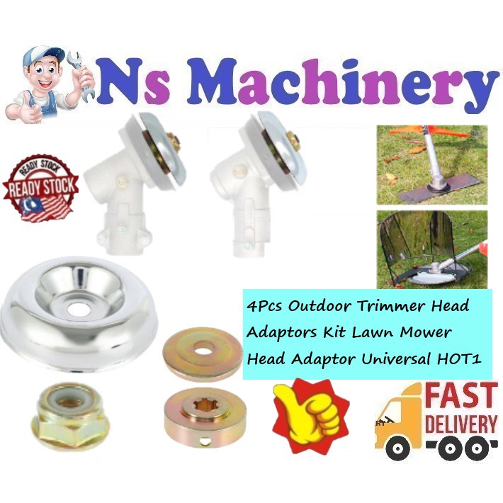 4Pcs Outdoor Trimmer Head Adaptors Kit Lawn Mower Head Adaptor ...