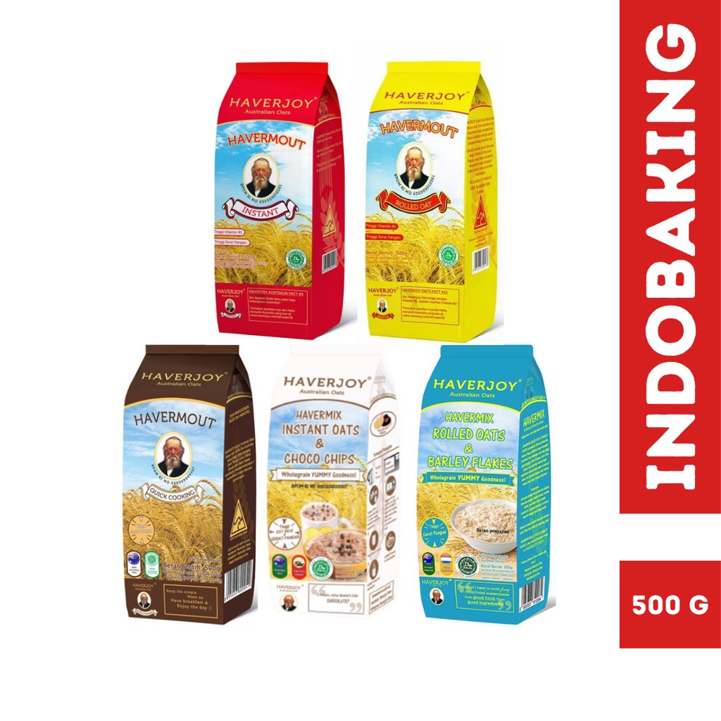 Haverjoy Oatmeal 500g Australian Oat Havermout Instant Rolled Quick ...