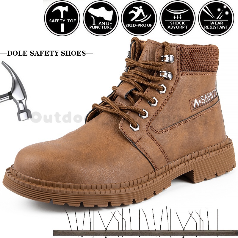 【Original quality】Safety shoes, high-top labor insurance shoes, men's ...