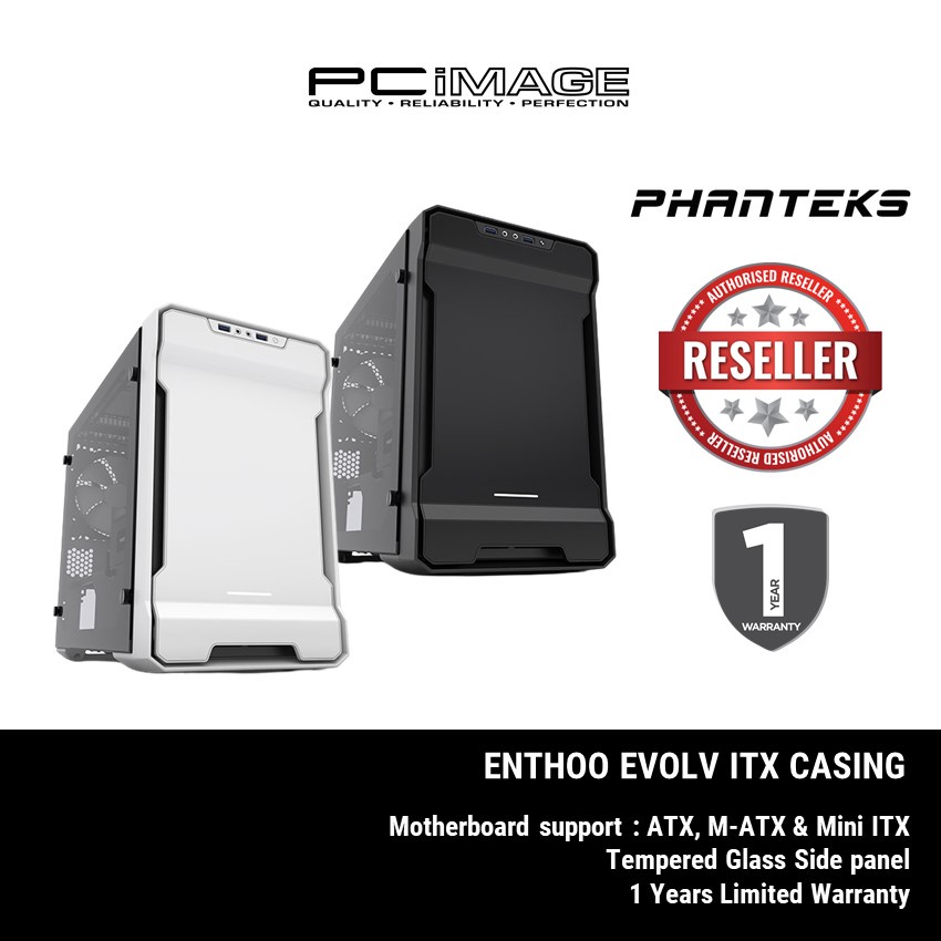 PHANTEKS ENTHOO EVOLV ITX TEMPERED GLASS CASING | Shopee Malaysia