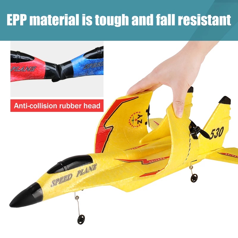 Remote Control Airplane Drone Aeroplan Aircraft Jet Toys 2.4g Kapal ...