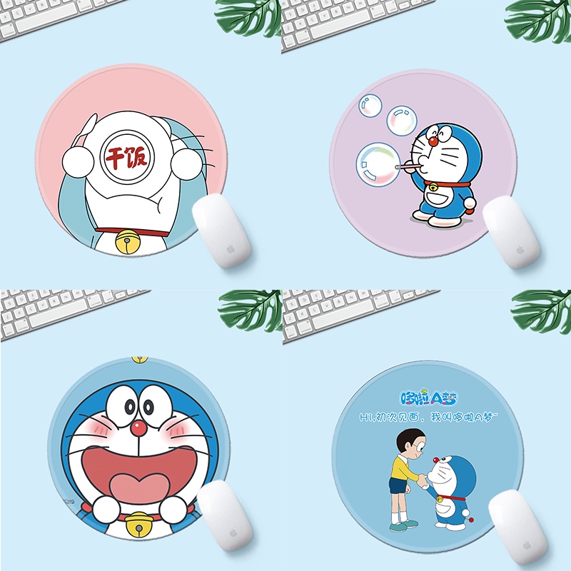 Doraemon Mouse pad Anime Cartoon Computer Mat Small 220X220MM Thickened ...