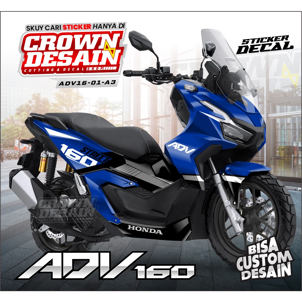 Decal ADV160 - Sticker DECAL FULLBODY ADV NEW 160 MAXDECAL Free Rims ...