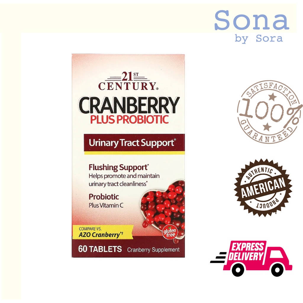 21st Century, Cranberry Plus Probiotic, 60 Tablets | Shopee Malaysia