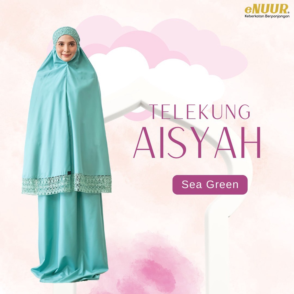 Telekung Aisyah with Premium Satin Silk (enuur/Telekung Solat/Prayer ...