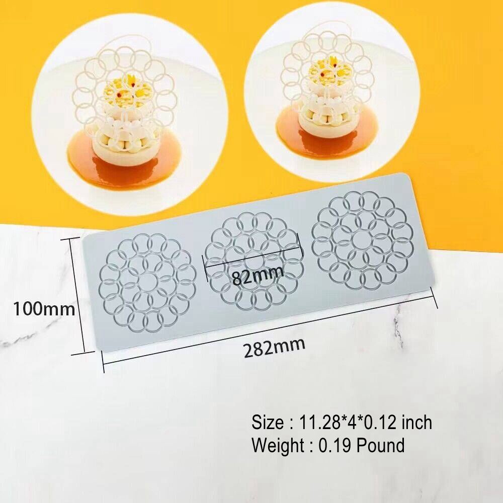 Chocolate Bubble Circle Lace Design Cake Stencil Mesh Stencils For ...