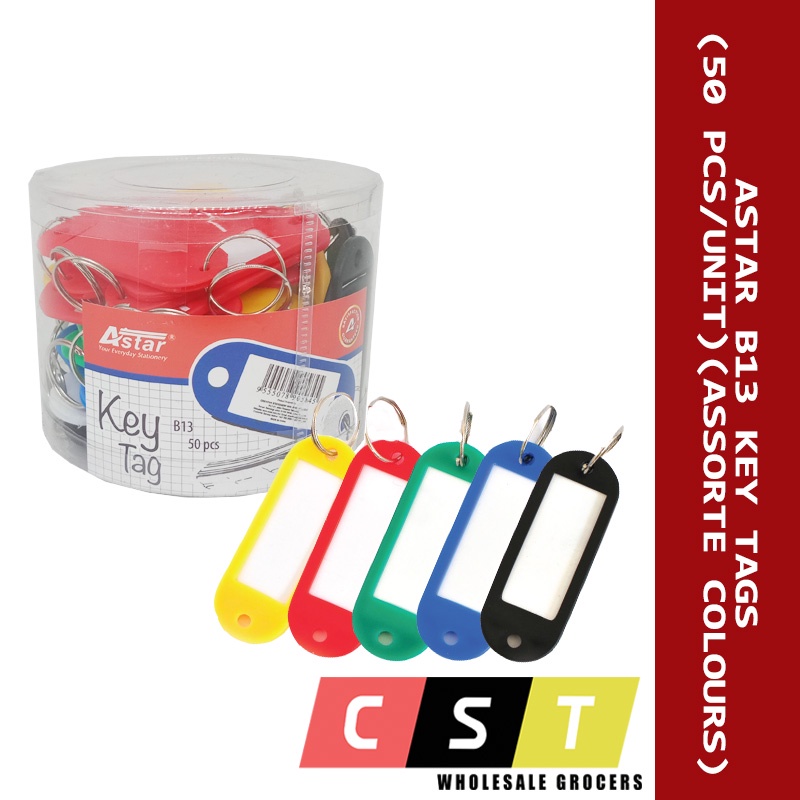 ASTAR B13 Key Tags (Assorted Colours)(50pcs/Box) | Shopee Malaysia