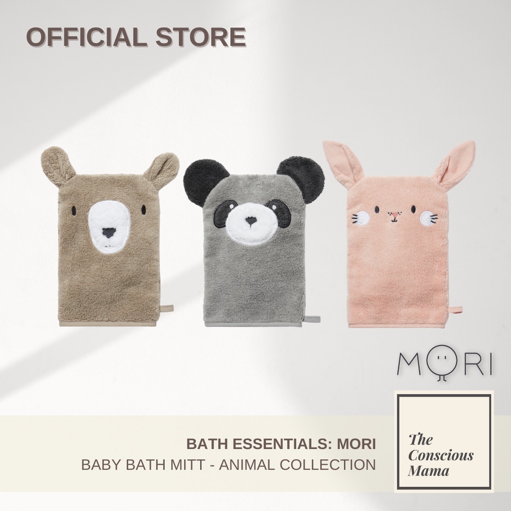 BABY MORI - Baby Bath Mitt (Animal Collection) | Shopee Malaysia