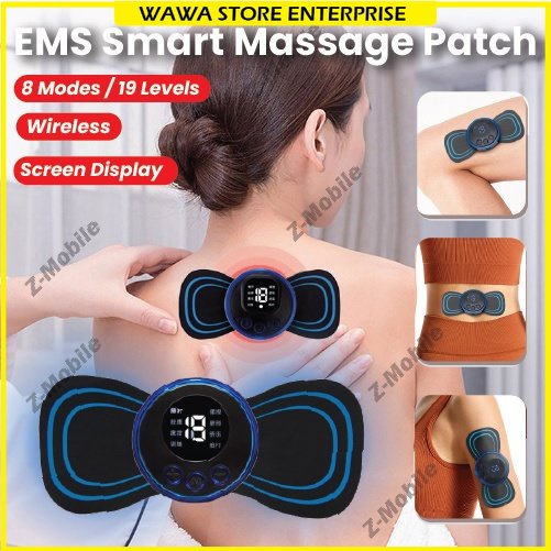 EMS Cervical Massage patch USB Rechargeable Stimulator Neck Hump ...