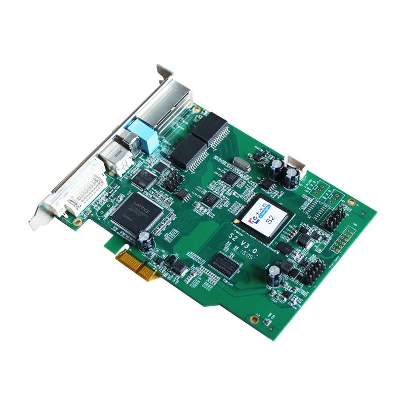 Colorlight Full color led sync control card S2 video LED screen video ...