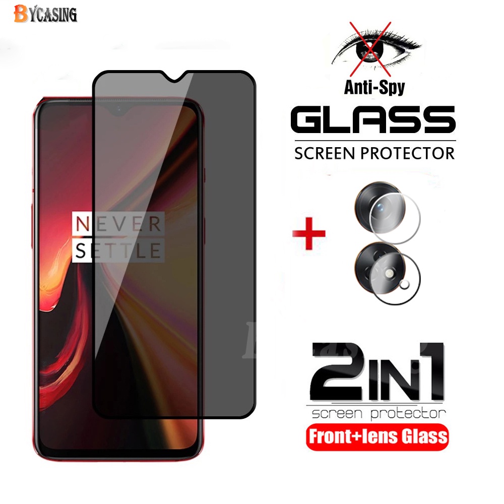 2 in 1 Anti-Spy Tempered Glass Film for Realme Note 50 10 C53 C51 C55 C35 C33 C31 C30 C21Y C25Y ...