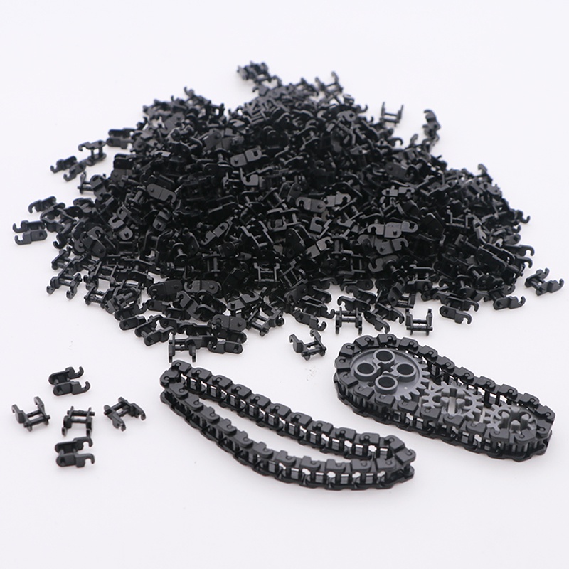 500pcs Bricks Technical Parts Bulk Chain Link Gear Tank Track Tread ...