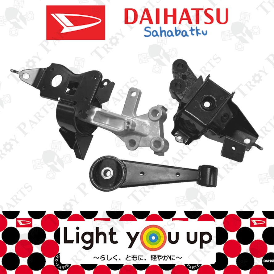 (1pc) Daihatsu Engine Mounting Set Perodua Axia 1.0 1KR-DE2 2014 ...