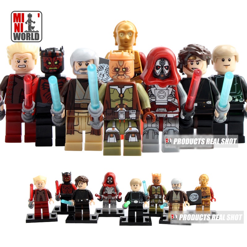 Toys Gifts Minifigures Star Wars Darth Maul Luke Skywalker Sith Warrior ...
